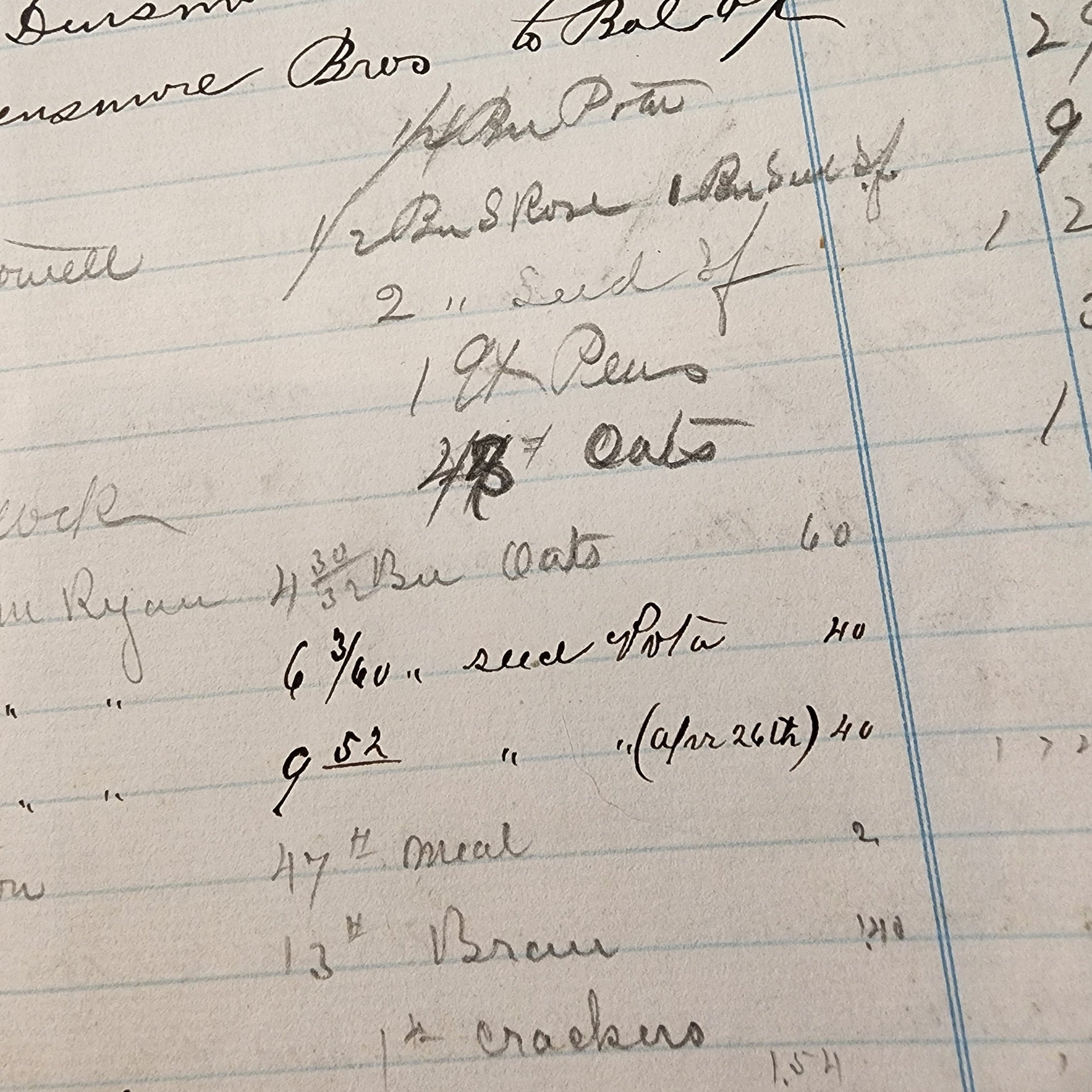 Old Antique Paper Ledger Book 19th Century Shop Accounts Handwritten ...