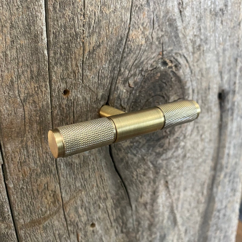 Knurled Brass Knob - Etsy