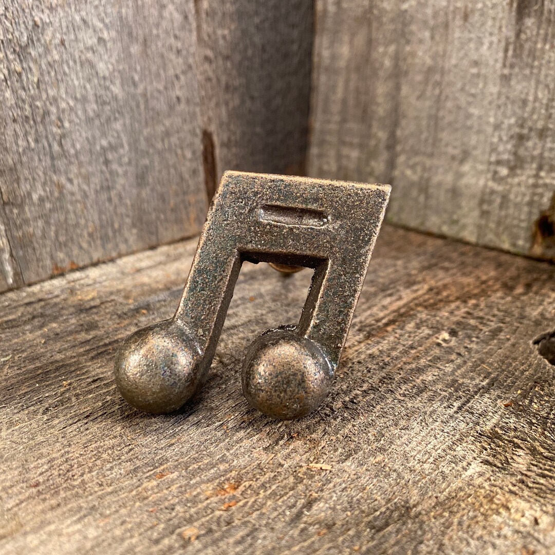 Cast Iron Knob, Musical Note Knob, Dresser Drawer Pull, Music Notes ...