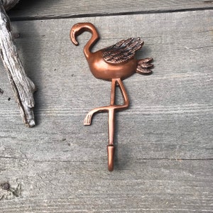 Flamingo Wall Hook, Copper Flamingo Bird Hooks for the Wall, Animal ...