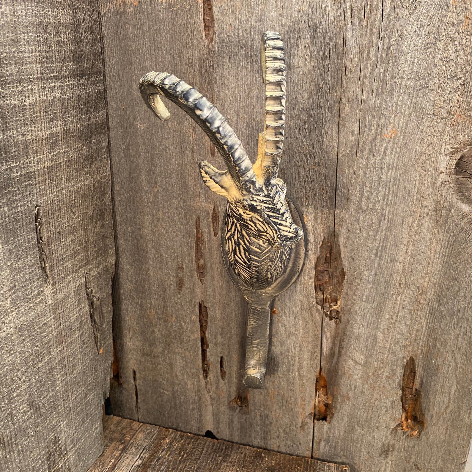 Antelope Wall Hook Wall Mount Stag Head Hook Aluminium Coat - Etsy