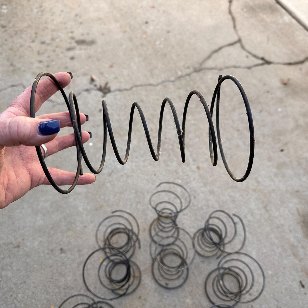Extra Large Vintage Metal-springs, Spring, Coiled Tornado Spring ...