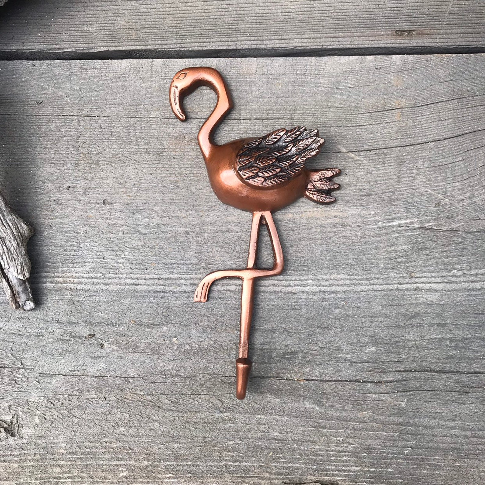 Flamingo Wall Hook Copper Flamingo Bird Hooks for the Wall | Etsy