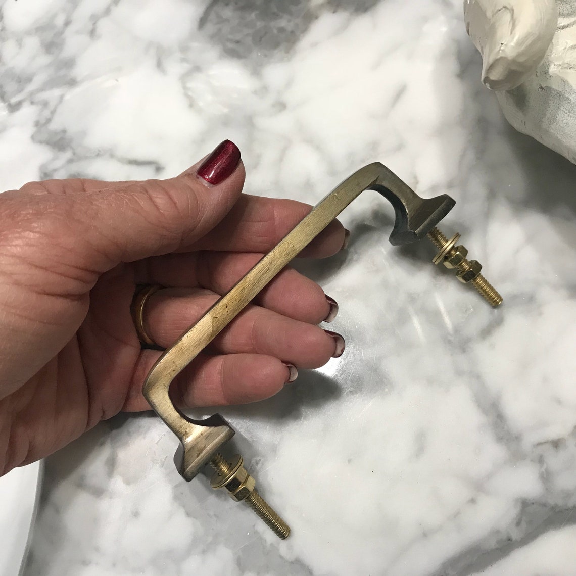 Bar Pull Metal Antique Old Gold Finger Fit Pulls for Dresser | Etsy