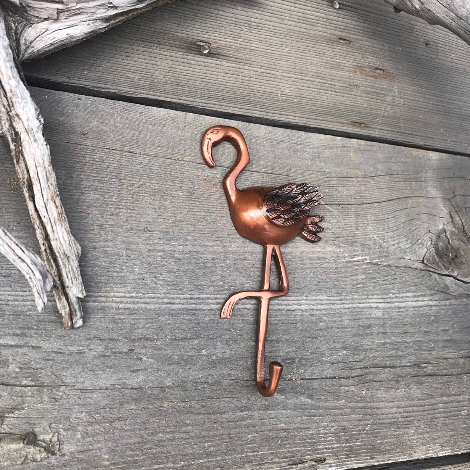 Flamingo Wall Hook Copper Flamingo Bird Hooks for the Wall | Etsy