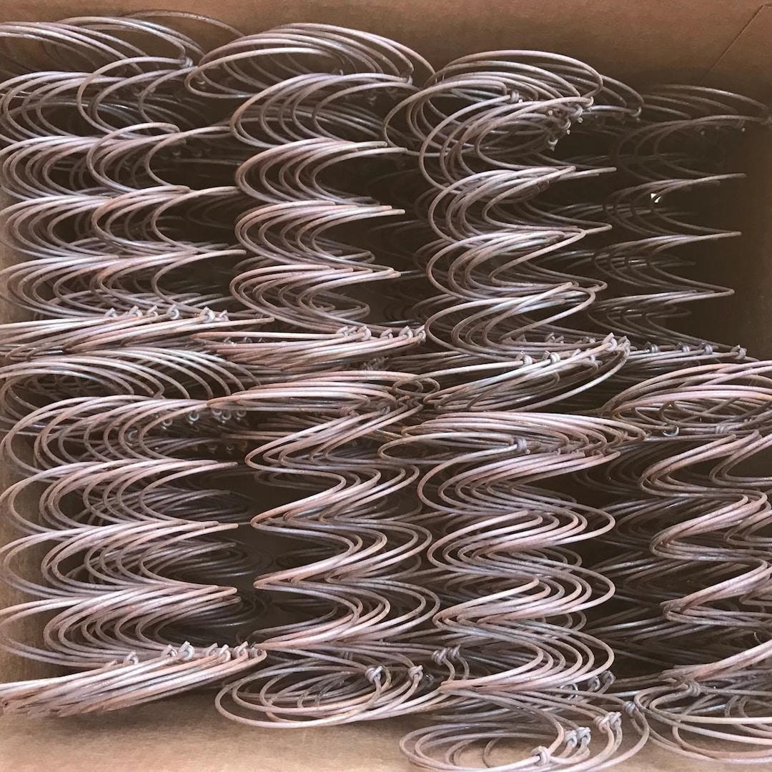 Vintage Metal Coil Box Spring, Mattress Bed Spring, Tempered Steel ...