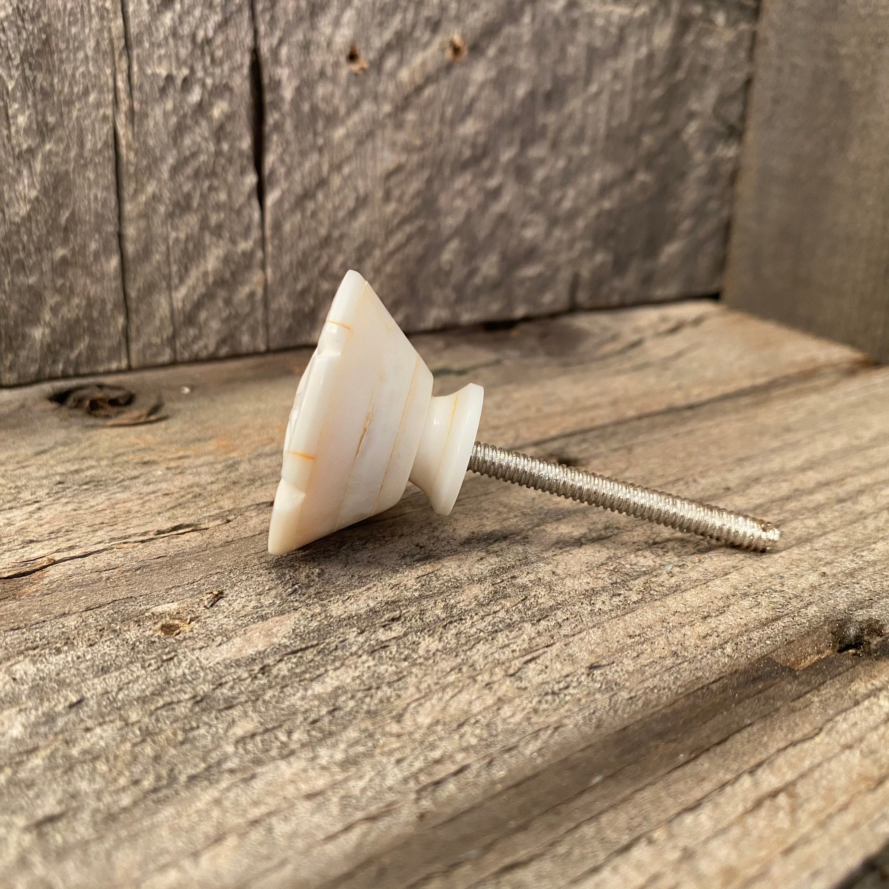 Bone Resin Knob Ivory Tone Round Drawer Knob Dresser Knob | Etsy