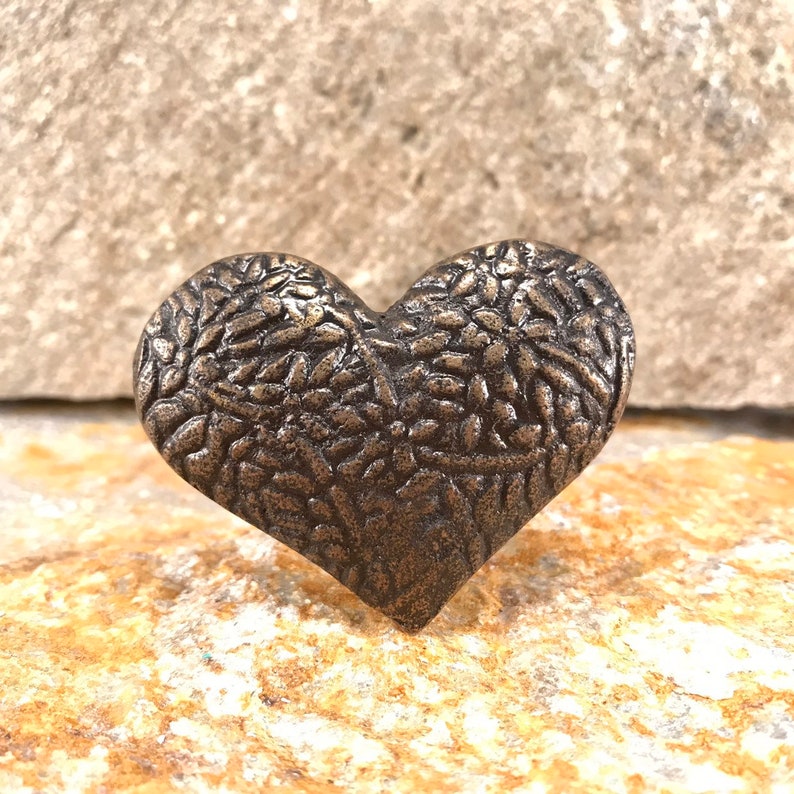 Cast Iron Knob Heart Shape Metal Dresser Drawer Pull - Etsy