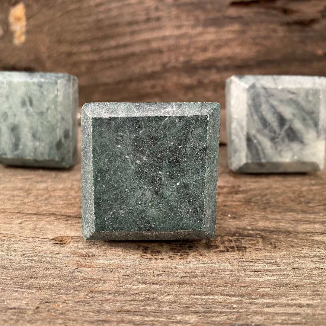 Stone Knob, Square Knob, Unique Drawer Pull, Cabinet Knob, Furniture ...
