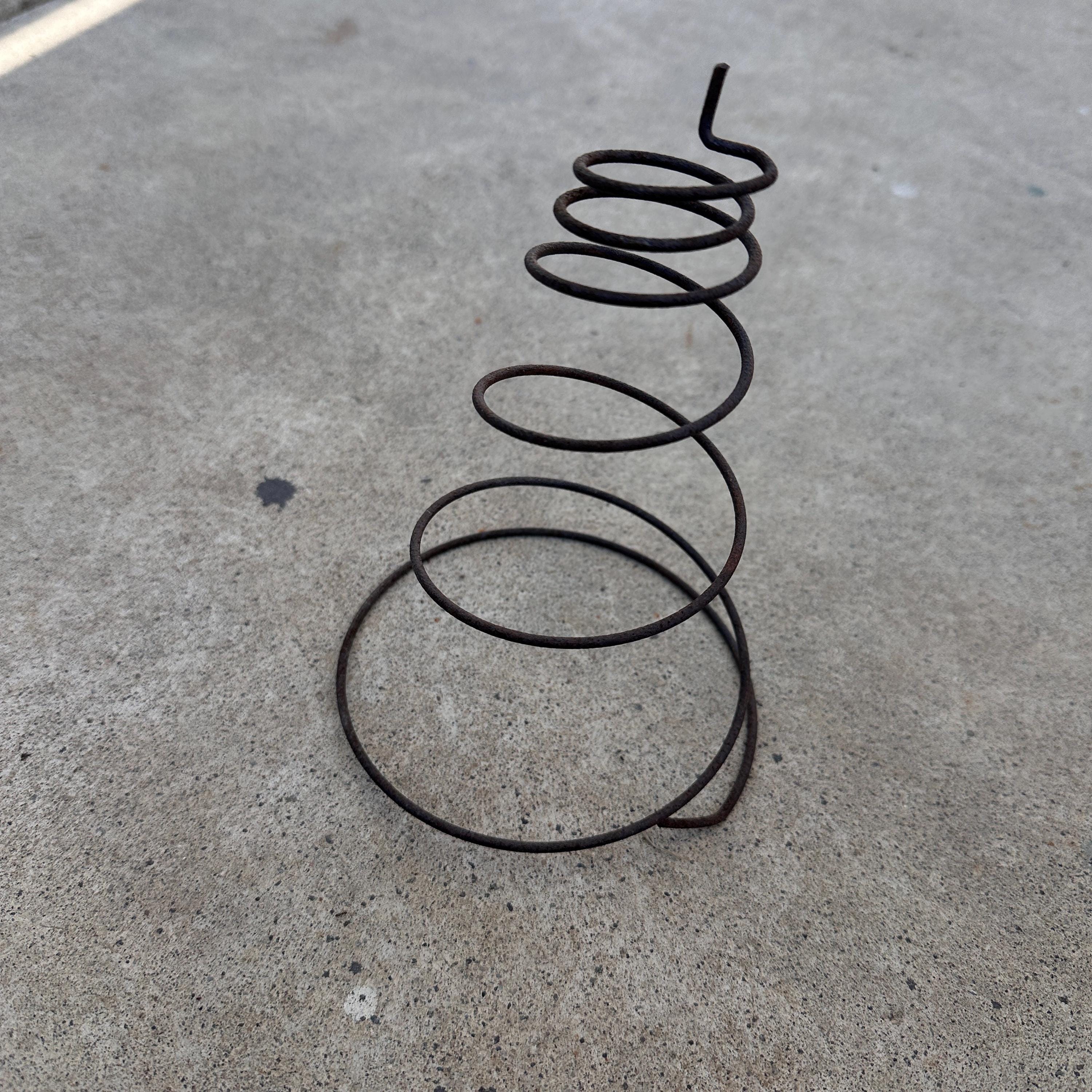 Salvaged Rusty Bed Spring, Coiled Steel Craft Supply - Etsy