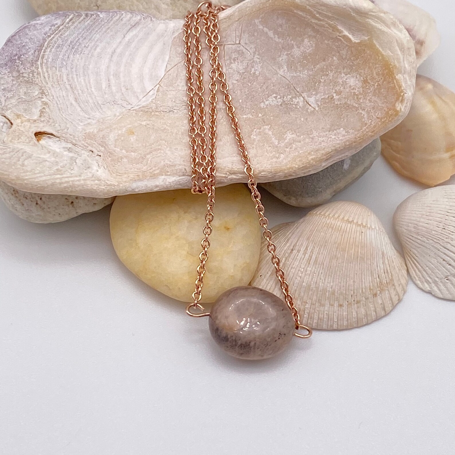 Sunstone Rose Gold Anklet | Sun Stone Anklet | Dainty Anklet | Summer ...