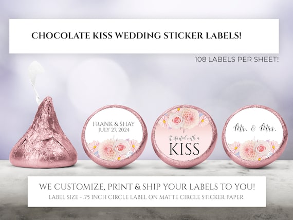 Kiss Stickers Personalized Personalized Sunflower Kisses Stickers For
