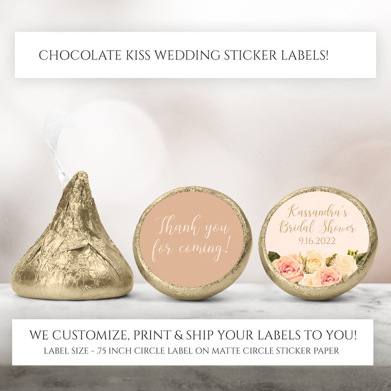Hershey Kiss Labels - Etsy