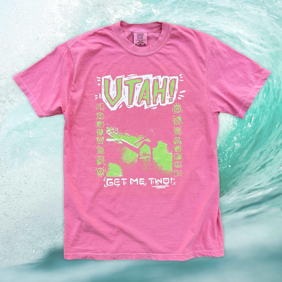 Point Break Tee - Utah Get Me Two - 90s Surf - Comfort Colors - Etsy
