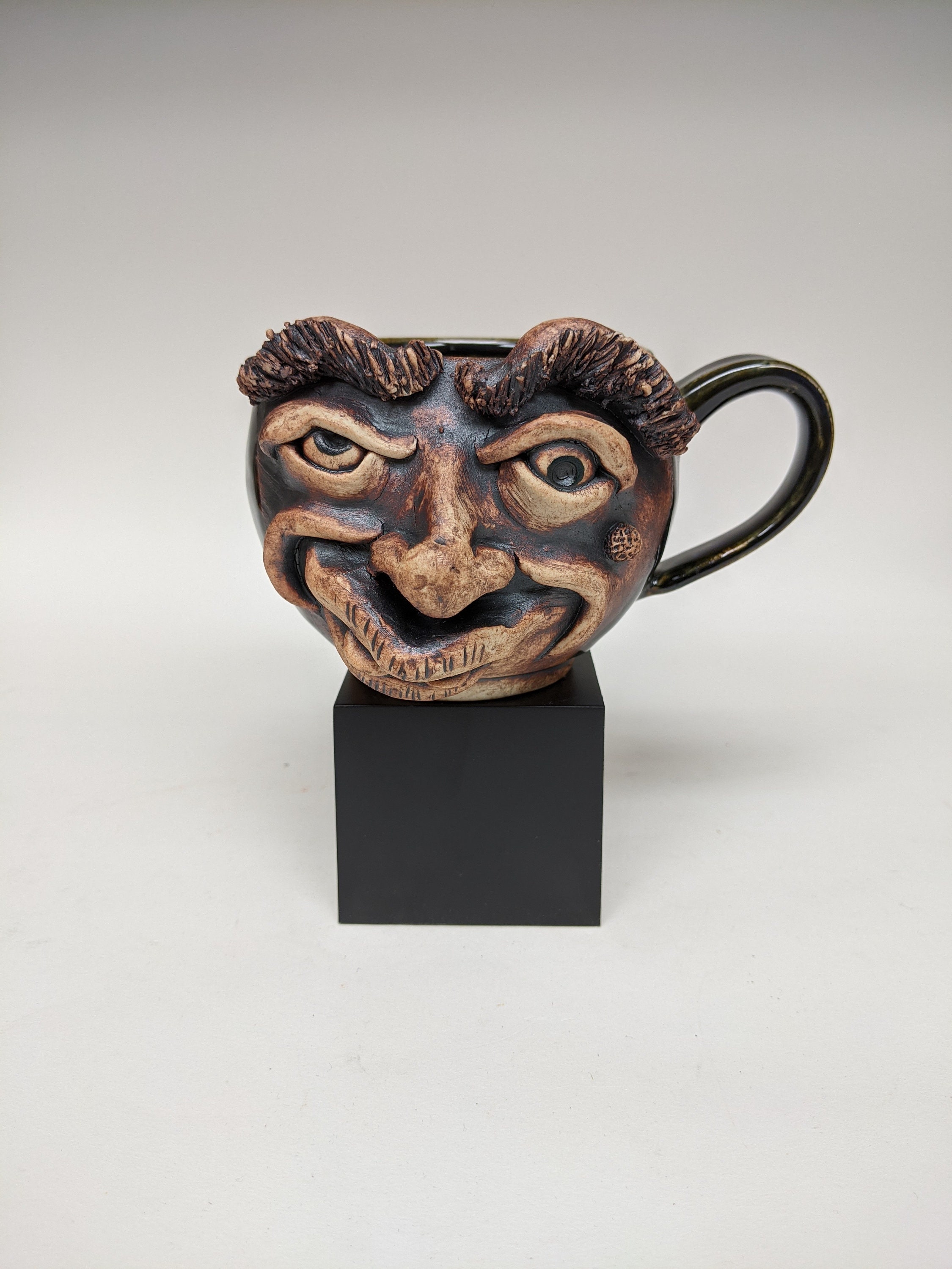 Ceramic Face Mug Face Mug Pottery Face Mug Handmade Mug - Etsy