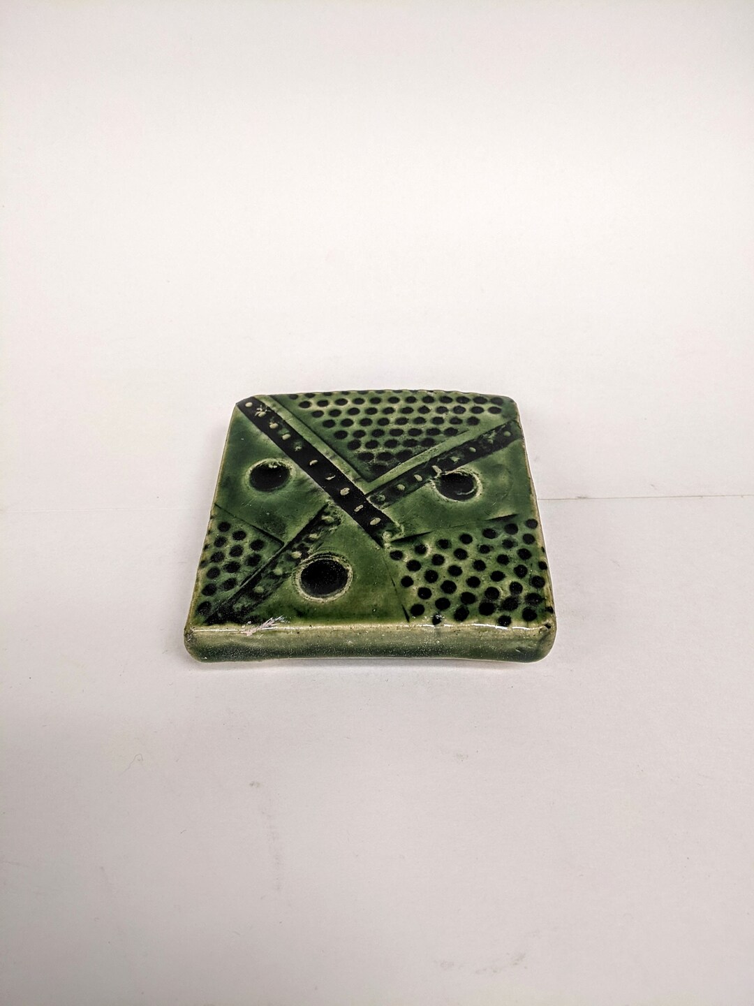 Ceramic Trivet, Trivet, Hot Plate, Ceramics, Handmade Trivet, Polka Dot ...