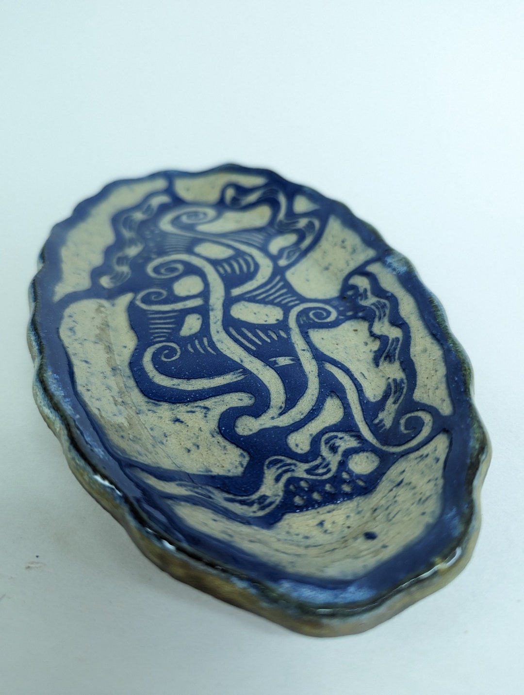 Ceramic Plate, Sgraffito Plate, Plate, Hand Carved Plate, Pottery Plate ...