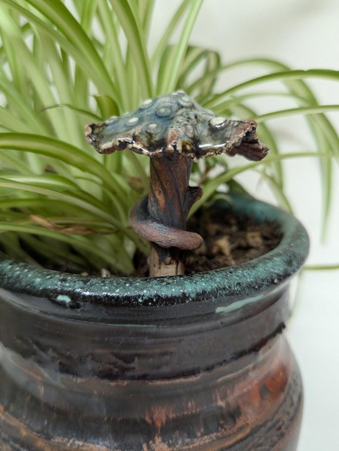 Mushroom Plant Pick, Mushroom, Ceramic Mushroom, Plant Pick, Plant ...