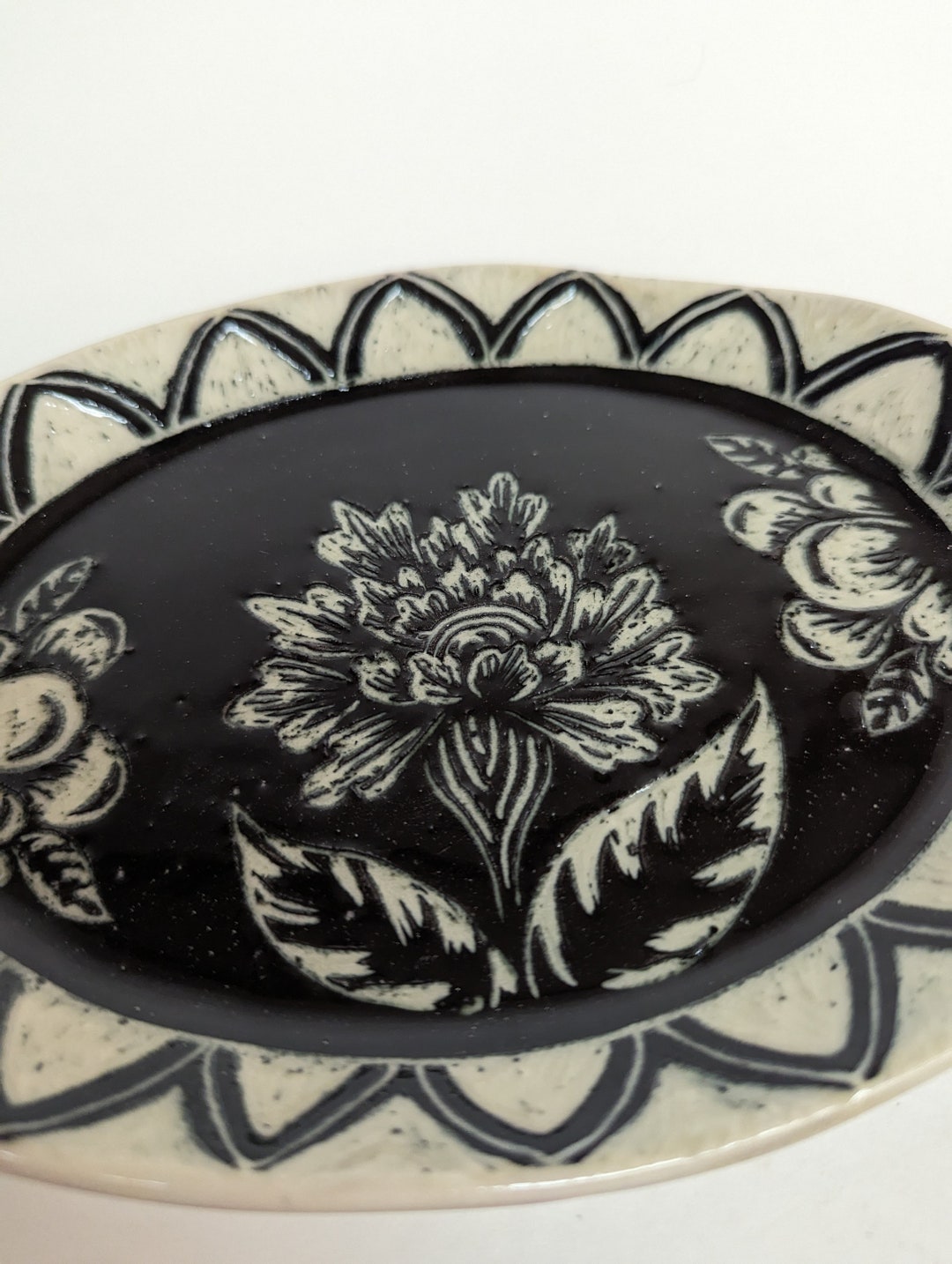 Ceramic Plate, Sgraffito Plate, Sgraffito, Pottery, Handmade Plate ...