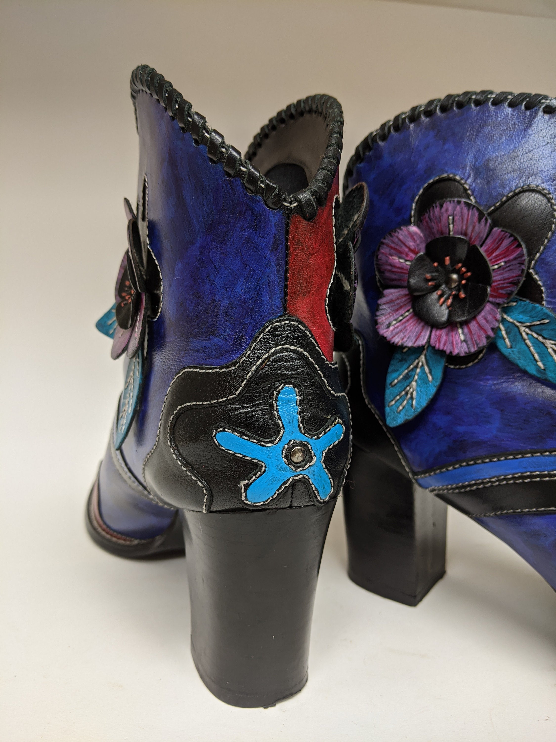 Zapatos pintados a mano zapatos personalizados botas de | Etsy