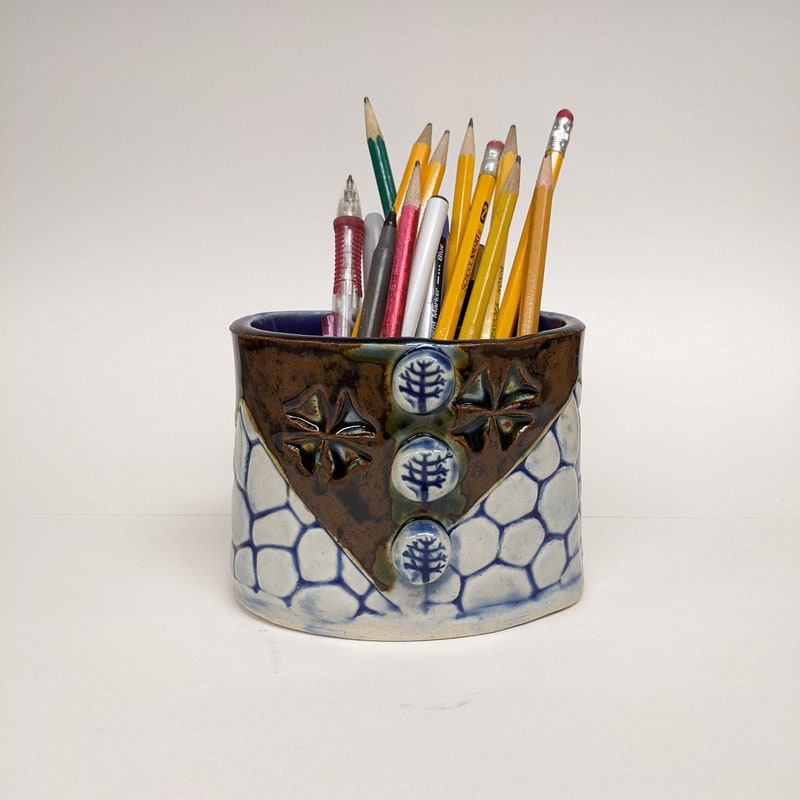 Ceramic Pen Holder - Etsy
