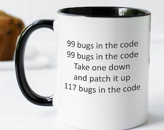 99 Bugs in the Code Mug - Etsy