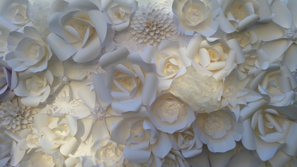 Giant Paper Flower Wall Backdrop - Etsy UK