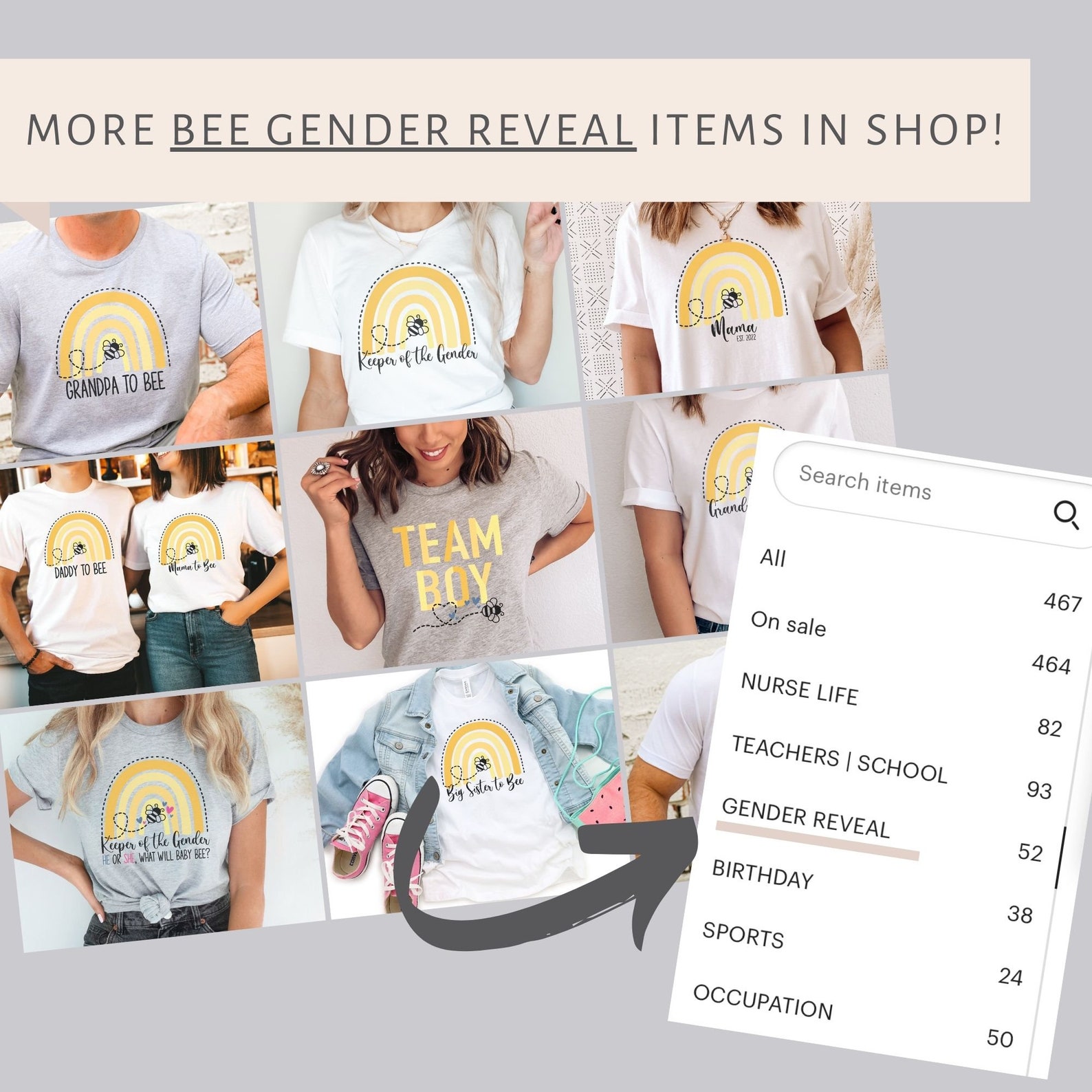 Bee Gender Reveal Keeper of the Gender Shirt Bee Theme Gender - Etsy
