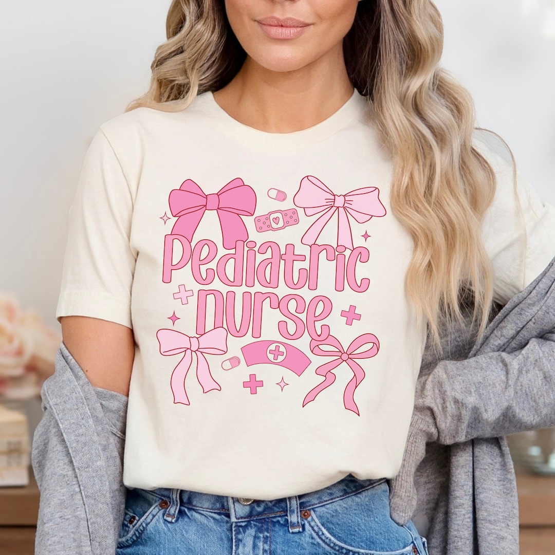 Pediatric Nurse Shirt Coquette Nurse Shirt Peds Nurse Shirt Pediatric ...