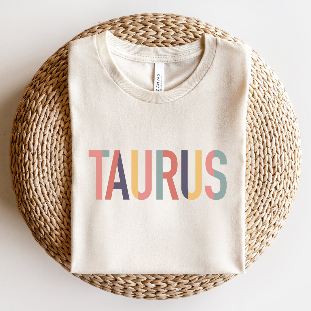 Taurus Zodiac Shirt Astrology Gifts for Women, Taurus Birthday Gift ...