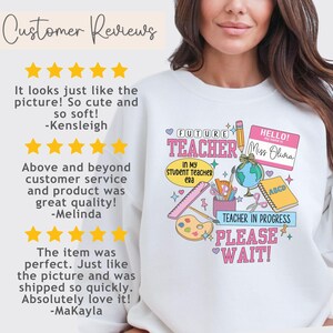 Future Teacher Sweatshirt, Student Teacher Hoodie, Teacher in Progress ...