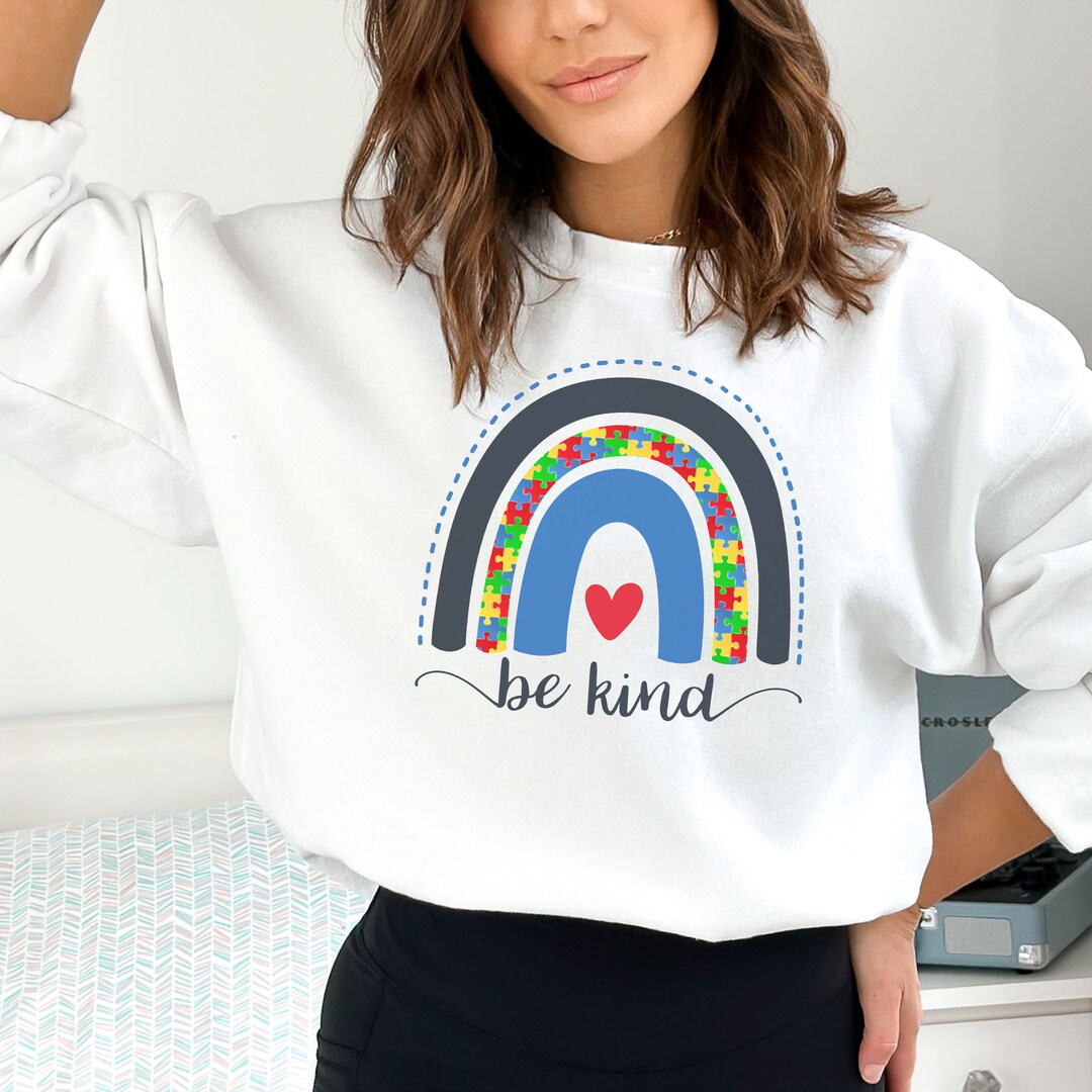 Autism Sweatshirt for Women, ABA Therapist Gift, Autism Be Kind Shirt ...