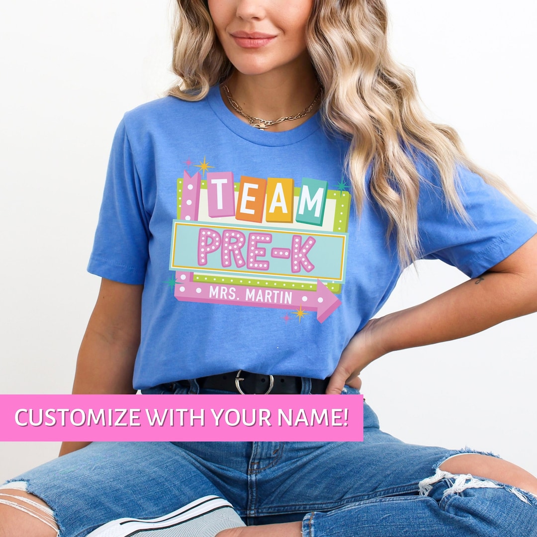 Pre-k Teacher Shirt Pre-k Team Prek Teacher Shirts Pre K Teacher Shirt ...
