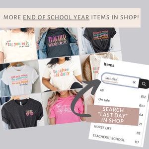 End of Year Teacher Shirt Last Day of School Teacher Shirt Teacher ...