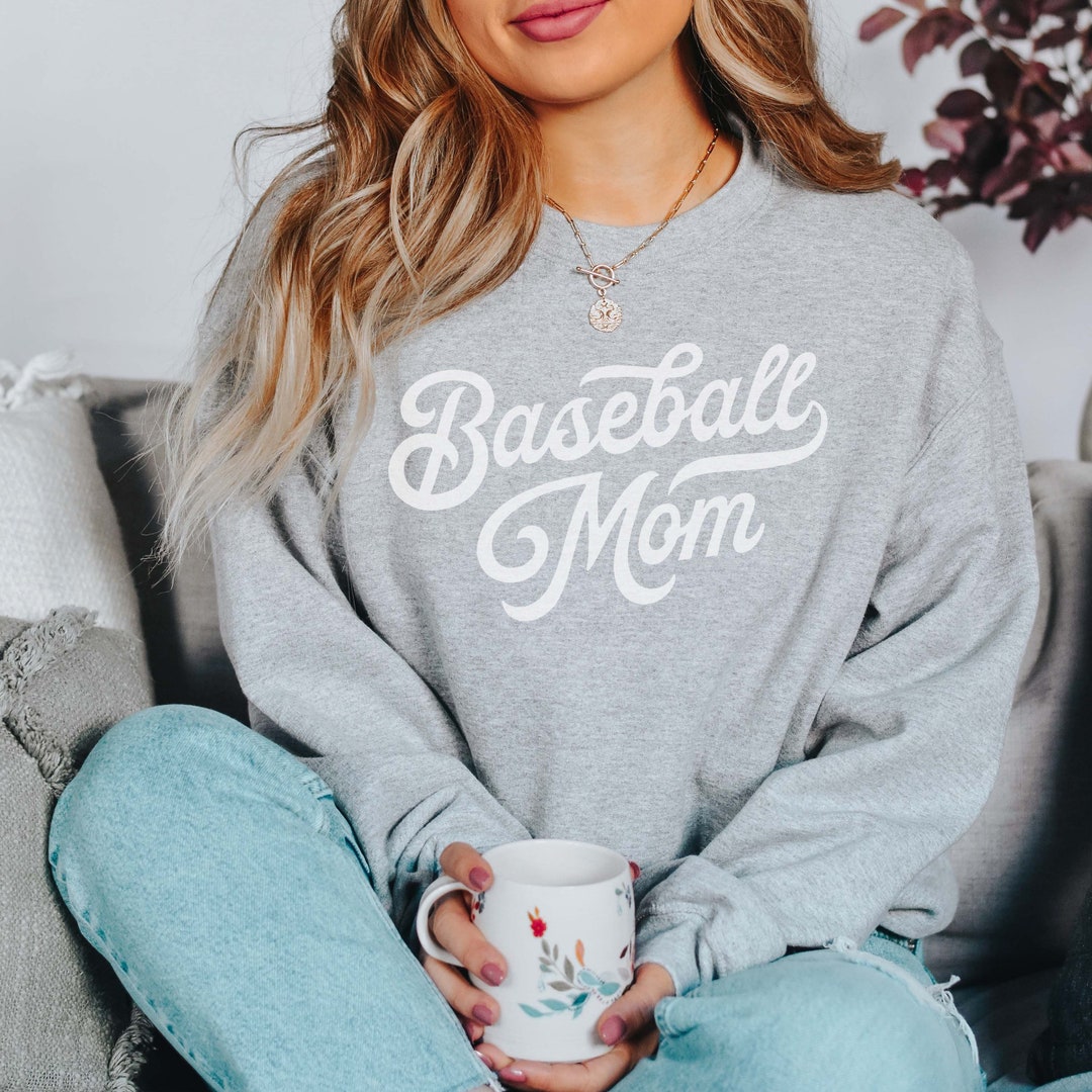 Custom Baseball Mom Sweatshirt, Baseball Mama Sweatshirt, Mother's Day ...