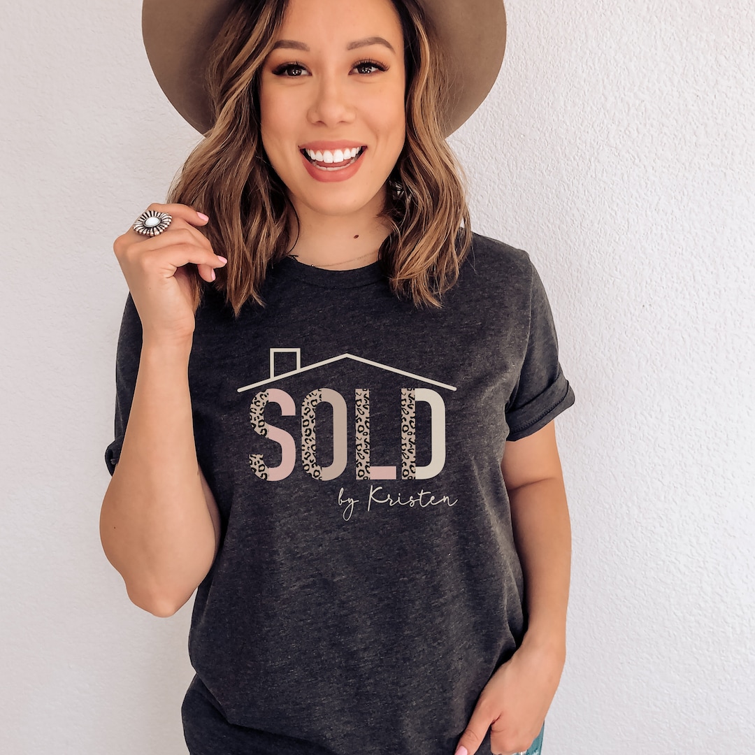 Custom Real Estate Shirts for Women, Real Estate Agent Gift, Sold by ...