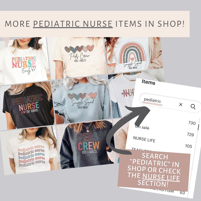 Peds Crew Pediatric Nurse Gift Peds Nurse Shirt Peds Rn - Etsy