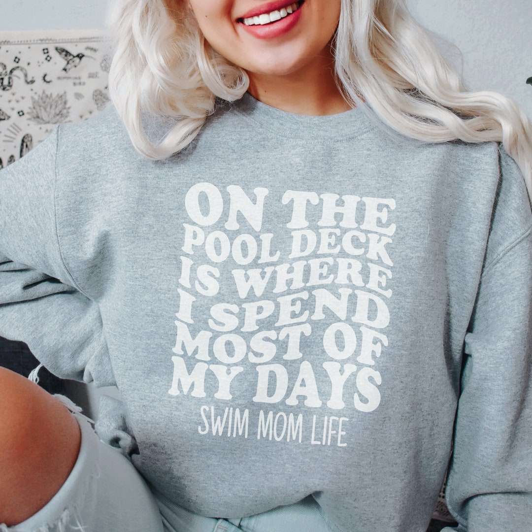 Swim Mom Sweatshirt, Swim Mom Gift, Swimmer Mom, Swim Team Mom, Swim ...