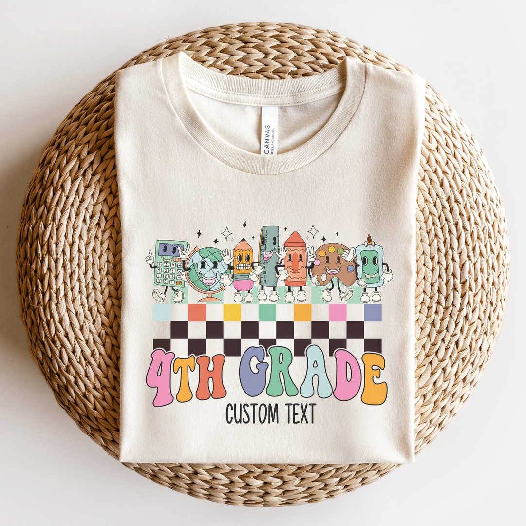 4th Grade Team Shirt, Custom Fourth Grade Teacher Shirt, Back to School ...