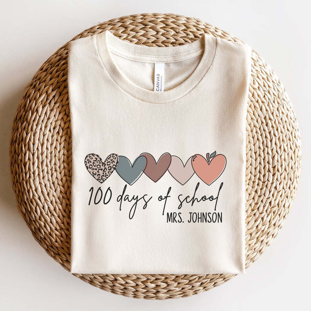 100 Days of School Shirt in My 100 Days of School Era 100th Day of ...