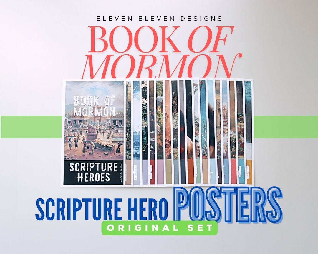 POSTER SIZE: Book of Mormon Scripture Hero Posters LDS Come Follow Me ...
