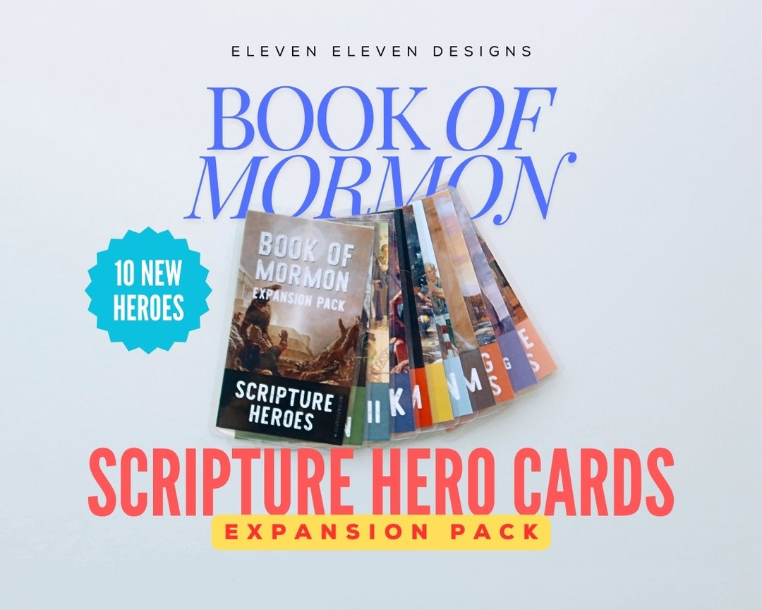 Book of Mormon Scripture Hero Cards Expansion: LDS Study Tool - Etsy