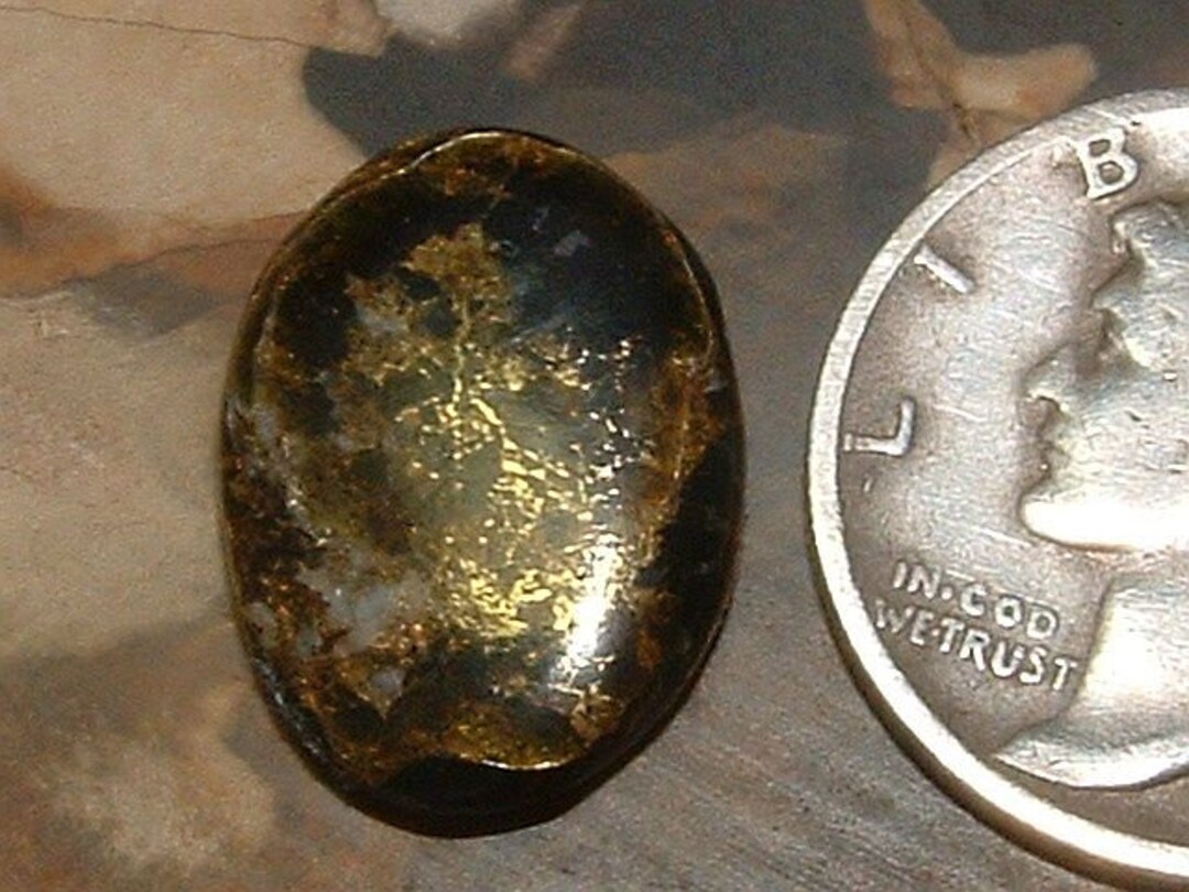 SHEEP RANCH MINE Gold Quartz Cabochon 5 Carats California - Etsy