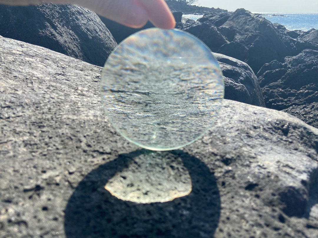 Large Magnifying Lens - Vintage Magnification Lens, Glass Lens, Looking ...