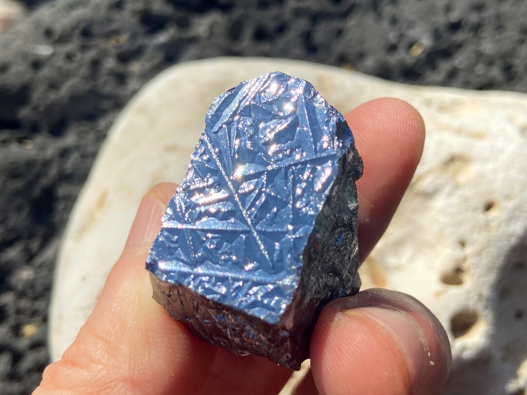 Silicon Crystal With Lattice Pattern | Raw, Natural, Rough Stone ...