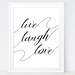 Live Laugh Love Print Instant Download Inspirational Printable Live ...