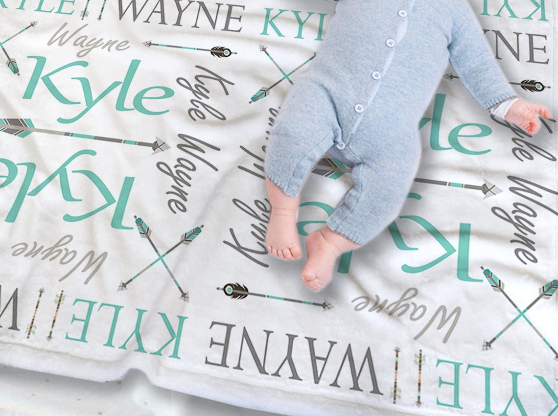 Arrow Baby Blanket Aztec Baby Blanket Arrow Baby Bedding | Etsy