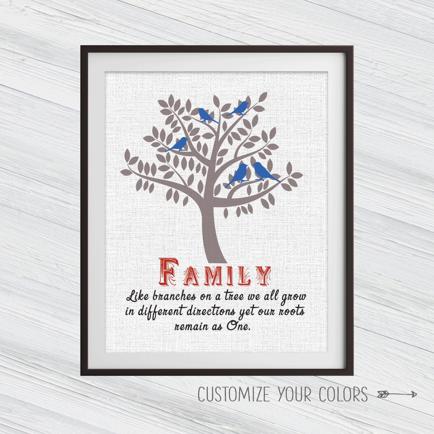Family Quote Print - Family Print - Life Quote - Custom Family Decor ...
