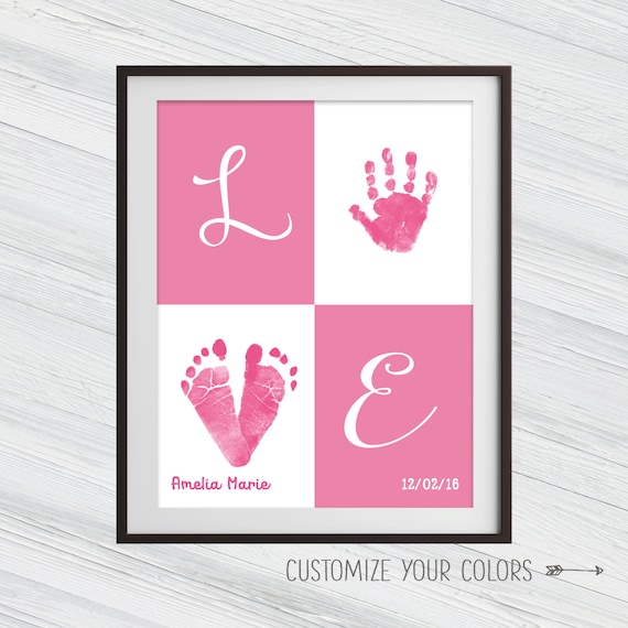 Pink Baby Handprint