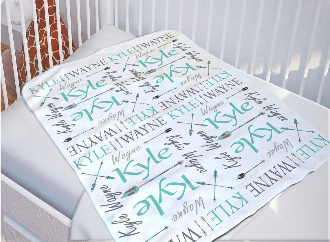 Arrow Baby Blanket Aztec Baby Blanket Arrow Baby Bedding | Etsy